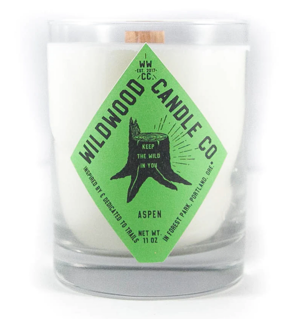 Wildwood Candle Co. Aspen Scent- cut grass, pine, soil – Worn Path